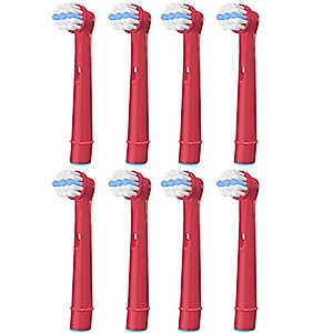 WuYan 8pcs Kid's Toothbrush Head, Children Replacement Brush Heads for Braun Electric Rechargeable Toothbrush Compatible Professional Care, Advanced Power