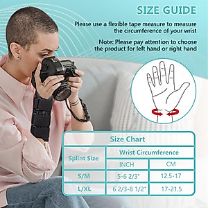 fibee Thumb Spica Splint & Wrist Brace, De Quervain’s Tenosynovitis Splint, Carpal Tunnel Wrist Brace with Thumb Stabilizer, Trigger Thumb Splint for Tendonitis, Arthritis, Sprains, Fits Men & Women