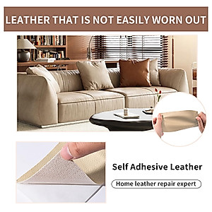 Leather Repair Patch Tape, Black 3 x 61 Inches Self Adhesive Leather Repair Kit for Furniture, Car Seat,Vinyl Leather Repair Kit for Office Chairs, Couch, Sofa, Luggage