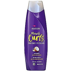 Aussie Miracle Curls Shampoo and Conditioner Set with coconut & australian jojoba oil-12.1 fl oz each