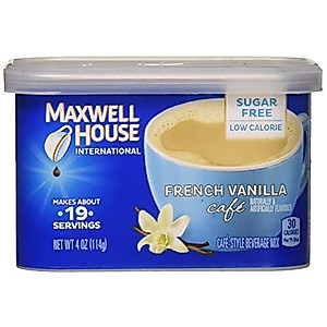 Maxwell House International Cafe Cafe-Style Beverage Mix, Sugar Free, French Vanilla Cafe, 2.23 Ounce (Pack of 12)