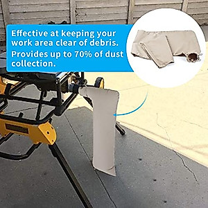 Table Saw Dust Collector Bag for Bosch/Rigid/Ryobi/DeWalt/Kobalt/Skilsaw/Craftsman/Porter/Cable/Delta/Makita/Metabo 10" TableSaws | Universal 2.5" inch Dust Port (1 Pack)