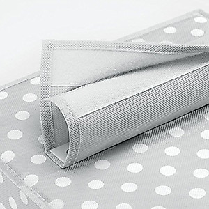 iDesign InterDesign ID jr Fabric Hanging Closet Storage Children's Clothing, Blankets, Toys, Bedding, Accessories-10 Shelves, Gray/White IDjr Polka Dot 10 Shelf Shoe Organizer