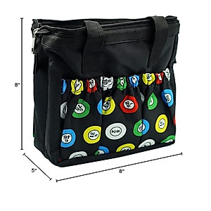 Yuanhe Bingo Dauber Bags with 6 Pockets Black Bingo Tote Bag …