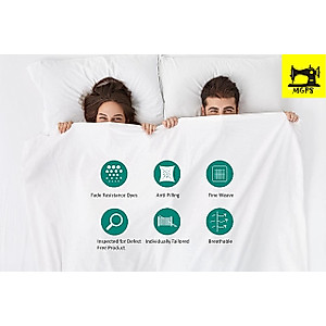 MGPS 400 Thread Count - 100% Pure Egyptian Cotton - 4 Piece Sheet Set, Fits Upto 15" Deep Pocket, Smooth & Soft Sateen Weave - |Queen, Chocolate Solid|