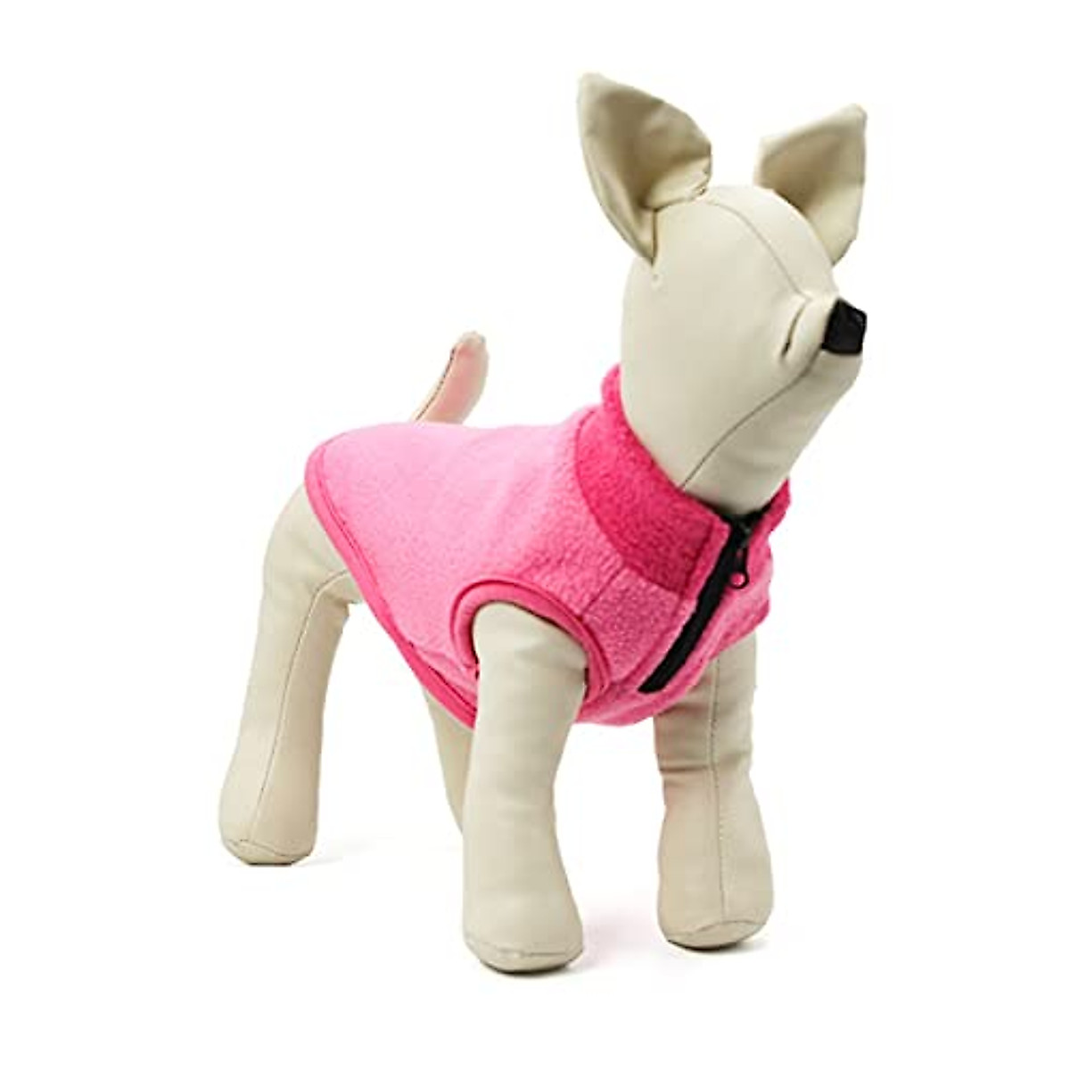 Dog Sweaters for Small Medium Dogs Lightweight Stretchy Fleece Vest Pullover Dog Coat Pet Dog Clothes Coats Pet Winter Clothes Puppy Sweaters for Dogs Pink XS