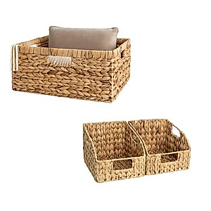 StorageWorks Water Hyacinth Storage Baskets