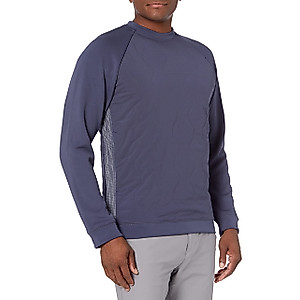 adidas Men's Adicross Evolution Crewneck Sweatshirt, Midnight Heather Grey, Large