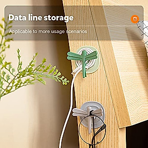 DI QIU REN 8 Pack Kitchen Storage Wall Hook Bag Seal Clip Multifunction Dragonfly Hooks Bathroom Heavy Duty Self Adhesive Hooks Waterproof Rustproof for Kitchen, Bathroom, Home, Office