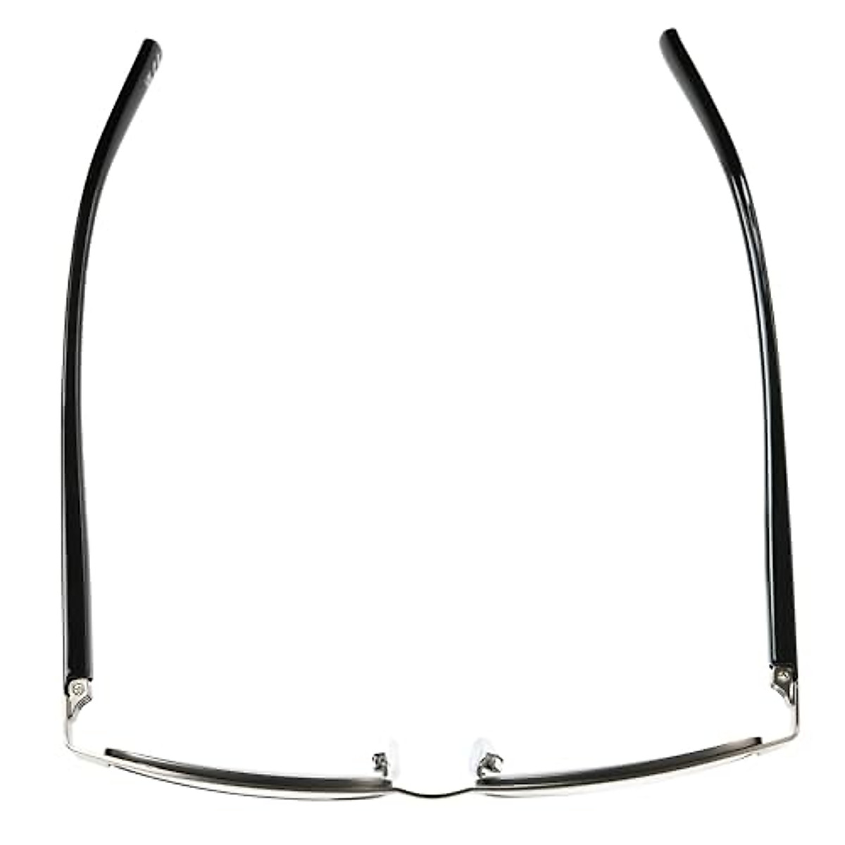 Foster Grant Men's Leo Square Reading Glasses, Gunmetal/Transparent, 59 mm + 2.5