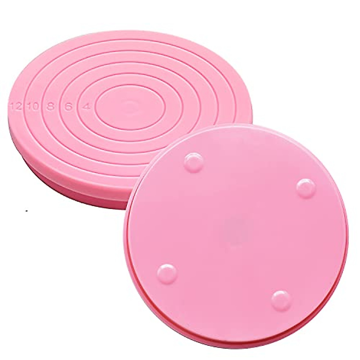 16PCS Cookie Decorating Kit Supplies Including 1 Acrylic Cookie Turntable, 6 Cookie Scribe Needle, 6 Cookie Decoration Brushes, 2 Tweezers and 1 Anti-Slip Silicone Mat (A)