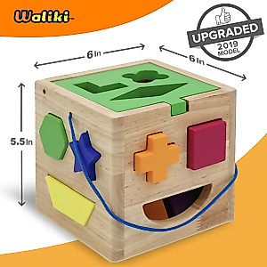 WALIKI Wooden Toy Pack for Kids | Pounding Bench, Shape Sorter Box & Rainbow Stacker | Montessori Developmental Toys for Toddlers & Preschoolers | Ages 2-5 | Educational Gift