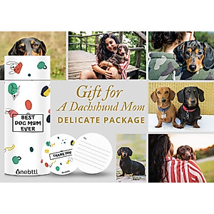 Onebttl Dachshund Gifts, Dachshund 5D Seamless Pattern, Gifts for Wiener Dog Lovers, Women, Girls, Friends, Daughters, Coworkers, Stainless Steel Tumbler 20Oz, White