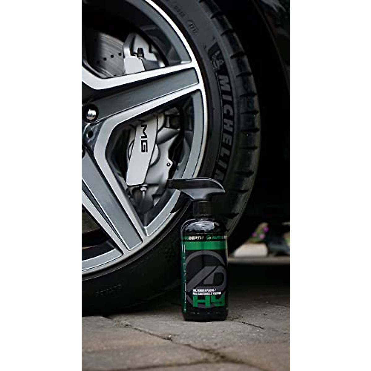 AutoDepth Hydrate Tire Rubber & Plastic Dressing Non Sling, High Shine, Low Shine, Low Sheen, Plastic Protection Rubber Conditioner, Plastic Restorer, Plastic Coating, Long Lasting tire Shine