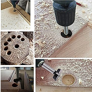 Auniwaig Forstner Drill Bits, 75mm Dia Wood Hole Saw, Auger Opener Cemented Carbide, 80mm Length Woodworking Hinge Hole Drilling Boring Bit Cutter, Hex Shank, Gray, 1 Pcs