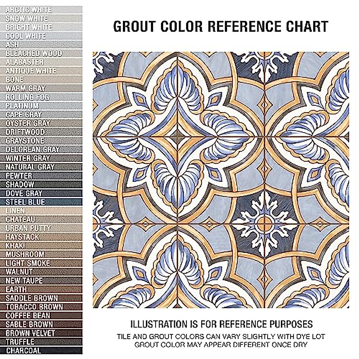 SomerTile FPEHMGBL Harmonia Grove Blue 13" x 13" Ceramic Floor and Wall Tile