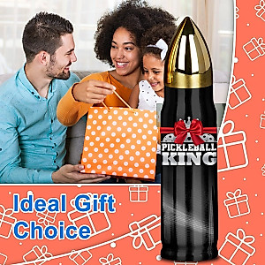 NAMRIST Pickleball King Bullet Tumbler 17 oz Stainless Steel Vacuum Insulated Sports Tumblers Double Wall Thermal Flask Travel Cup Gifts for Dad Husband Boyfriends Birthday