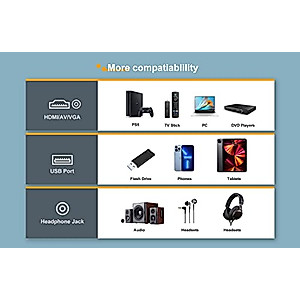 Projector with WiFi and Bluetooth - 5G WiFi Native 1080P 18000L 4K Supported, Jimveo Outdoor Projector with Screen for Home Theater, Compatible with iOS/Android/TV Stick/HDMI/PC/XBox/PS5