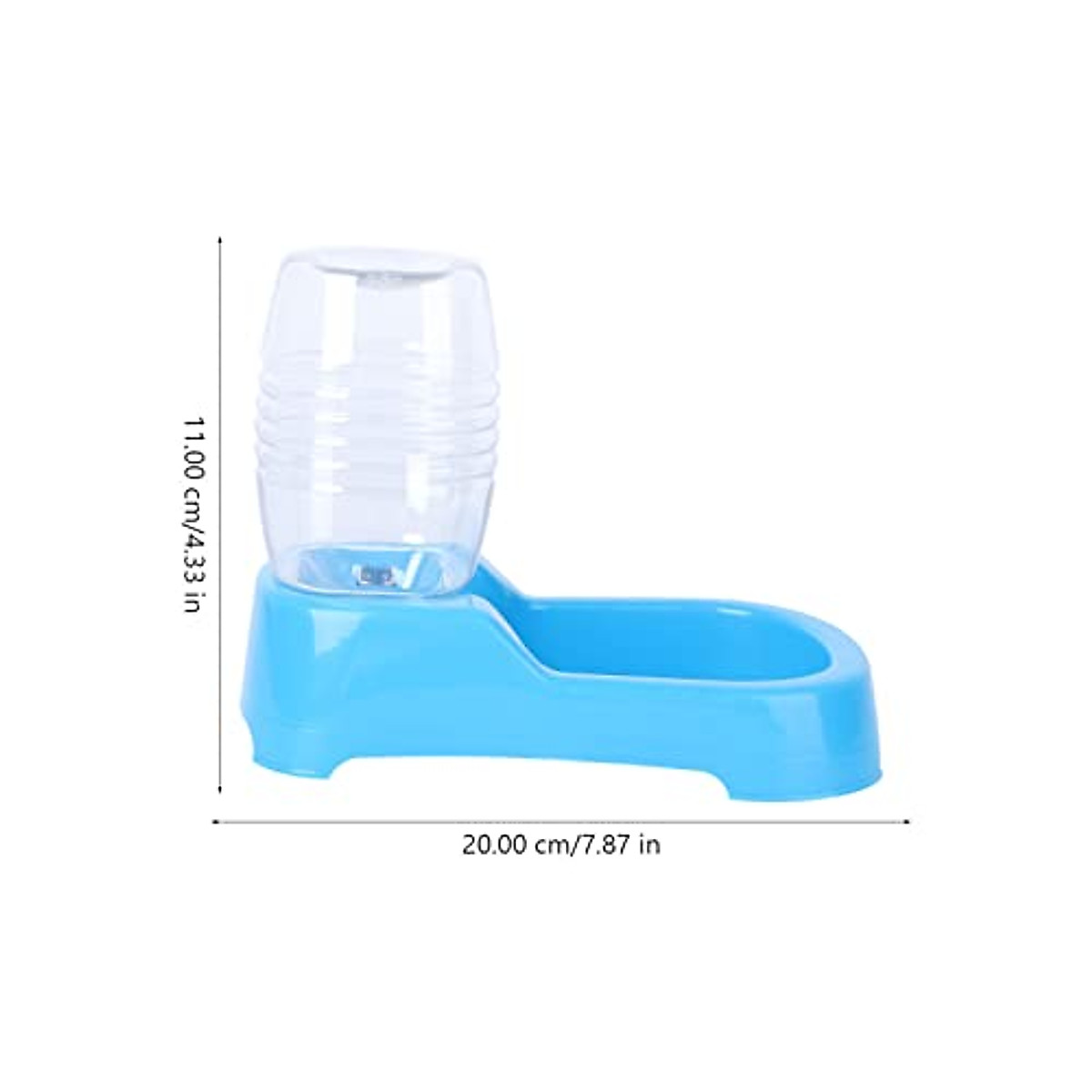 Mipcase Dog Water Feeder, Dog Water Dispenser Large, Automatic Pet Food Water Dispenser Plastic Food Feeding Bowls for Dogs Cats (Blue)