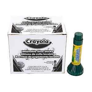 Crayola; Washable Glue Sticks; Art Tools; 12 ct.; Great for Classroom Projects