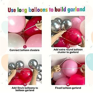 100pcs 260 Balloons Clear Long Balloons for Balloon Garland, Premium Quality Latex Skinny Magic Twisting Balloon Animals Balloons for Birthday Christmas Party Decorations