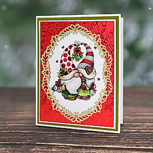 Katy Sue Christmas Gnomes Paper Craft Pad for Card Making, Scrapbooking & Crafts. Over 150 Holiday Gnome-Themed Card Making Elements, Not Pre-Cut or Die-Cut.