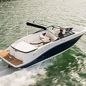 Bimini top Boot Cover, Suitable for 3-4 Bows Bimini Tops, Design with Light Hole Bimini Top Cover, 600D Waterproof Bimini Storage Boot, L 68-88IN, Black