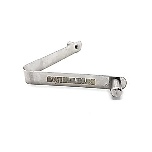 Swimables Stainless Steel Universal V-Clip for All Swimming Pool and Spa Skimmer/Nets, Brushes or Poles - Works for Above Ground or Inground Pools - 3 Pack