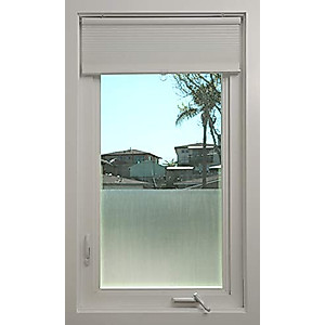 Con-Tact Brand Creative Covering Self-Adhesive Semi-Transparent Privacy Film Protective Vinyl and Shelf Liner, 18" x 20', Clear Matte Acid Free