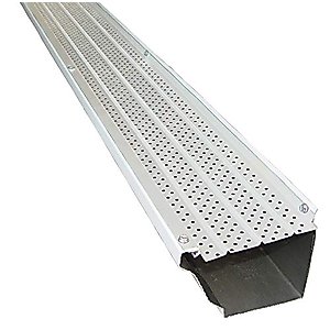 FlexxPoint 30 Year Gutter Cover System, White Commercial 6" Gutter Guards, 102'