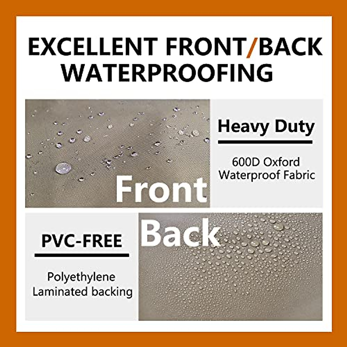 Flexiyard Patio Furniture Covers, 85-inch Outdoor Furniture Cover Waterproof Sectional Sofa Set Cover, Heavy Duty 600D Oxford fabric, General Purpose for Outside lawn Garden Dining Table and Chairs