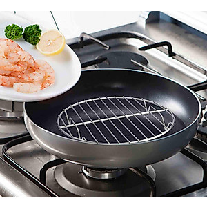 TeamFar Round Cooling Rack Set of 3, 7½ & 9 & 10½ Inch, Stainless Steel Round Baking Steaming Rack Set, Fit for Oven/Pot/Air fryer, Healthy & Dishwasher Safe, Mirror Finish & Smooth Edge