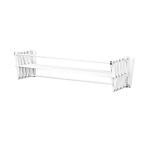 Polder Wall-Mount 24-Inch Accordion Clothes Dryer White