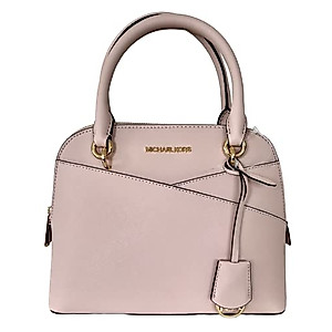 Michael Kors Jet Set Medium Logo Dome Satchel (Powder Blush)