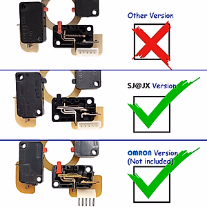 SJ@JX Arcade Game 2 Player Controller DIY Kit Microswitch Recessed Button 4&8 Way Joystick Zero Delay USB Encoder Fighting Stick Handles Console for PC MAME Raspberry Pi Retropie
