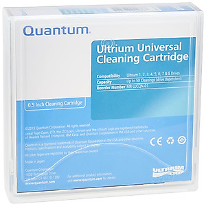 Quantum LTO Ultrium x 1 - Cleaning Cartridge (MR-LUCQN-01), Black