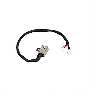 GinTai DC Power Jack Cable Connector Plug for Dell Inspiron 15 3000 Series 15 3551/3552/3555/3558/5552 14 3451/3452 3559 3558 41113 5100 Series i3558-9136 RYX4J 0RYX4J 450.03006.0001 450.03006.1002