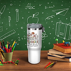 Soeufnwhf Teacher Tumbler Cup, 30oz Stainless Steel Travel Coffee Mug, Best Teacher Gifts for Women & Appreciation Week, Back To School