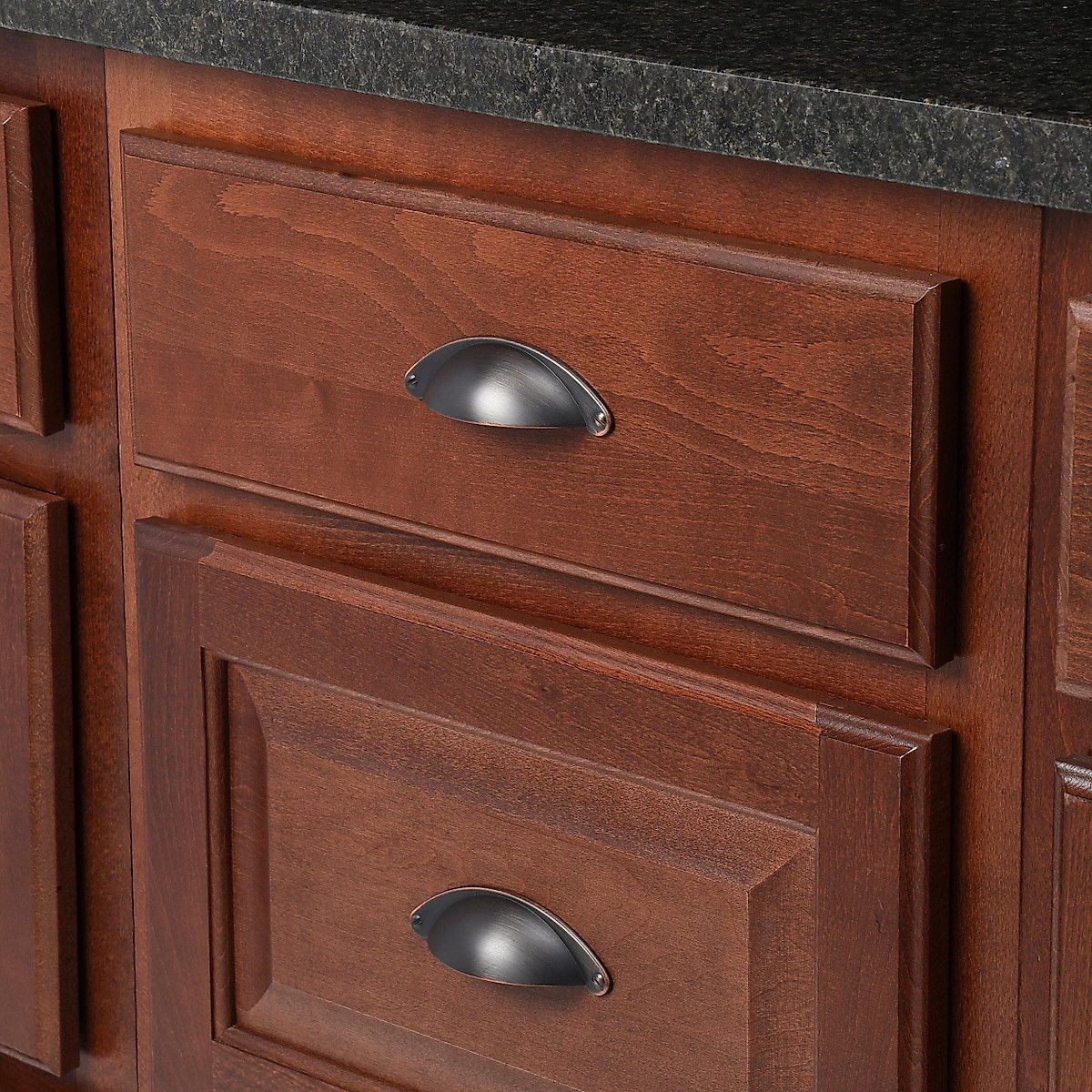 Amerock | Cabinet Cup Pull | Oil Rubbed Bronze | 2-1/2 inch (64 mm) Center to Center | Cup Pulls | 1 Pack | Drawer Pull | Drawer Handle | Cabinet Hardware