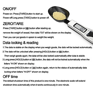 JOYIT Digital Spoon Scale 500g/0.1g - Stainless Steel Food Measuring Scale, Small Baking Scale with LCD Display