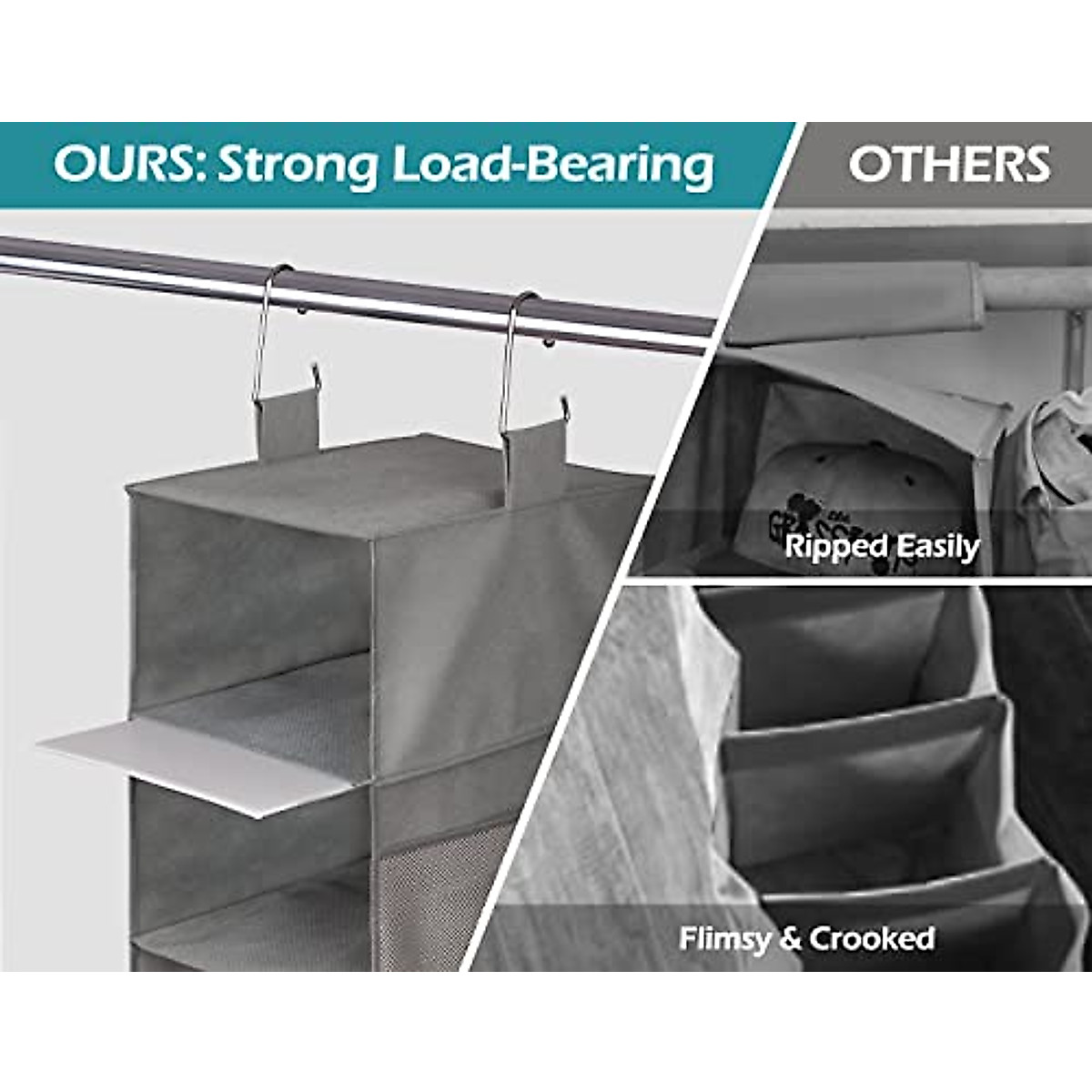 SLEEPING LAMB 8 Shelves Hanging Shoe Rack and 24 Pockets Door Shoe Organizer