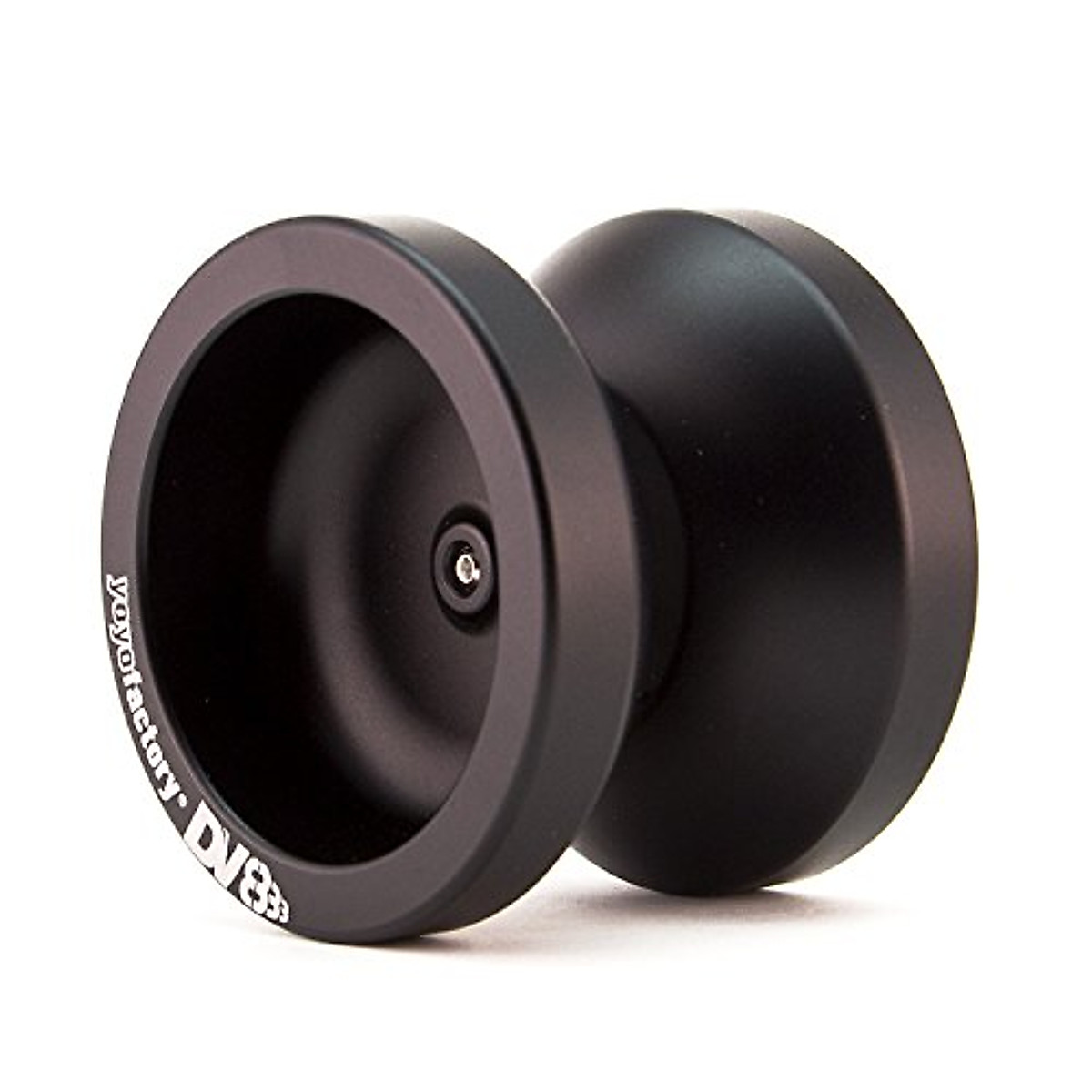 YoyoFactory Dv888 - A Simple and Comfortable Beginner Friendly Yoyo - Comes with Extra String & Pre Tied Finger Loop - Constructed from Aircraft Grade Aluminum - for Novice and Advanced Tricks Black