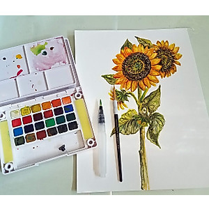 Be like a Sunflower tea towel handmade