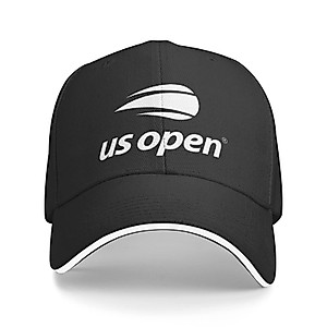 Us Open Tennis 2023 Sandwich Cap Unisex Classic Baseball Capunisex Adjustable Casquette Dad Hat Black