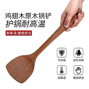 Wooden Spatula,Slotted Turner,Soup Ladle,Long Handle Utensils Set,Handmade for Kitchen Cookware ,skew spatula