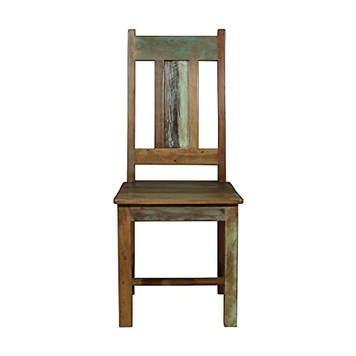 Far Pavilions Reclaimed Wood Dining Chair with Distressed Paint TG-66-218