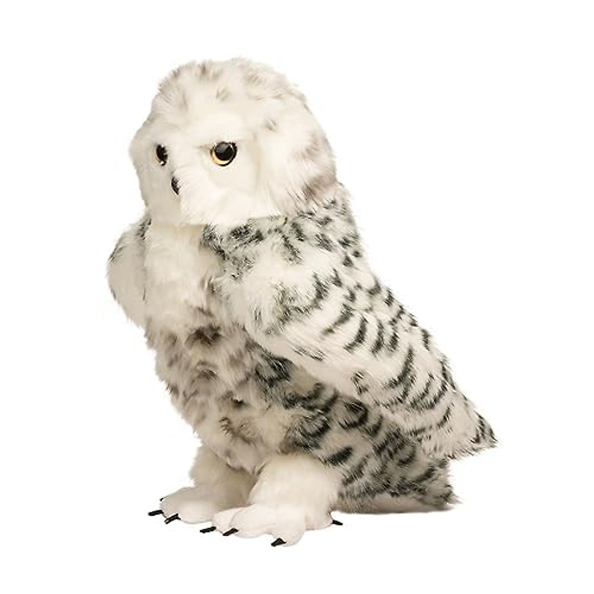 Douglas Shimmer Snowy Owl Plush Stuffed Animal with Jointed Head
