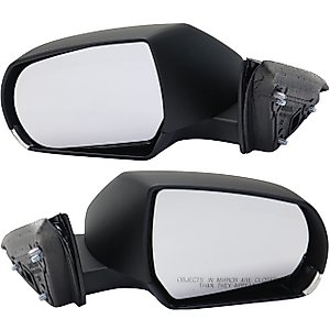 Kool Vue Driver & Passenger Side Power Heated Mirrors for Cadillac ATS 2013 With Signal Light, Memory & Puddle Lamp Paintable For Models Without Side Object Sensor