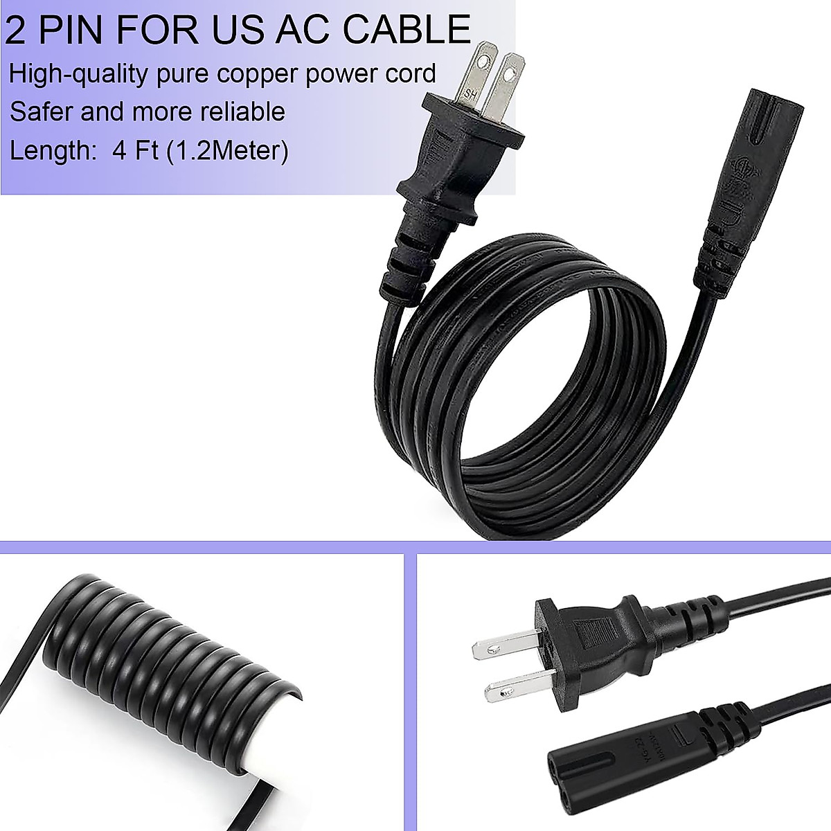 Power Recliner or Lift Chair Power Supply,29V/24V 2A AC/DC Switching Power Supply for Electric Recliner Transformer 29V 2A with 4 Feet US Power Wall Cord