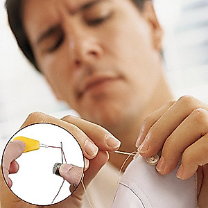 Premium Hand Sewing Needles for Sewing Repair, 30-Count Assorted Embroidery Needles with 2 Threaders, Large Eye Sharp Needle, Handsewing Needles Kit for Ccross Stitch